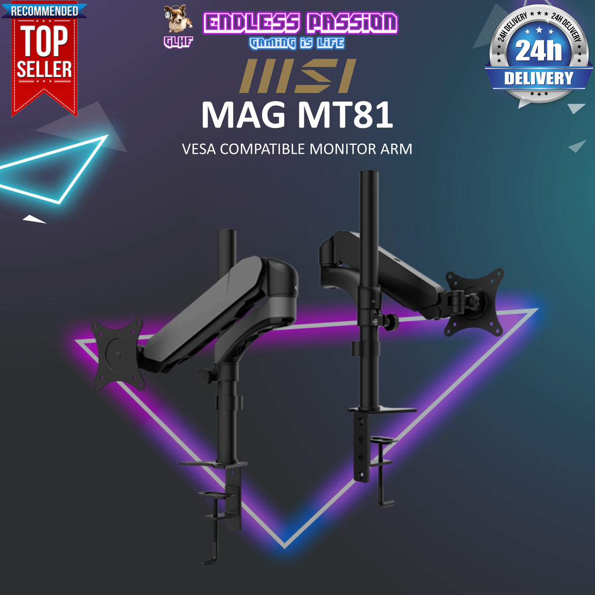 MSI MAG MT81 Monitor Arm – Endless Passion