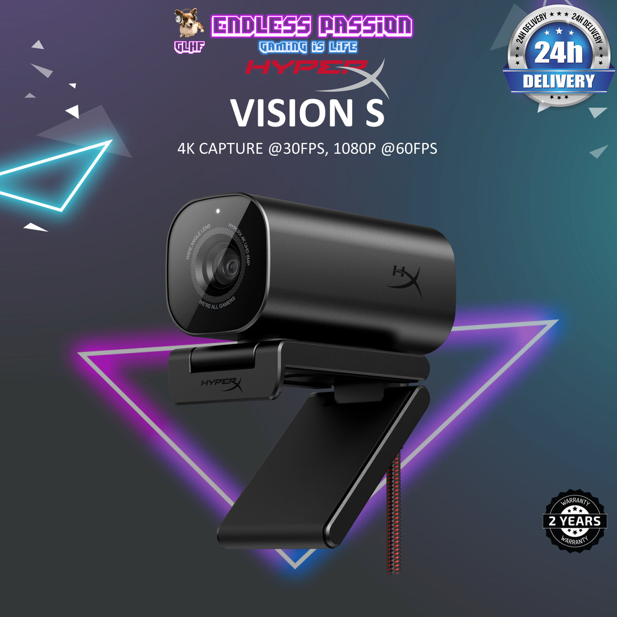 HyperX Vision S Webcam – Endless Passion