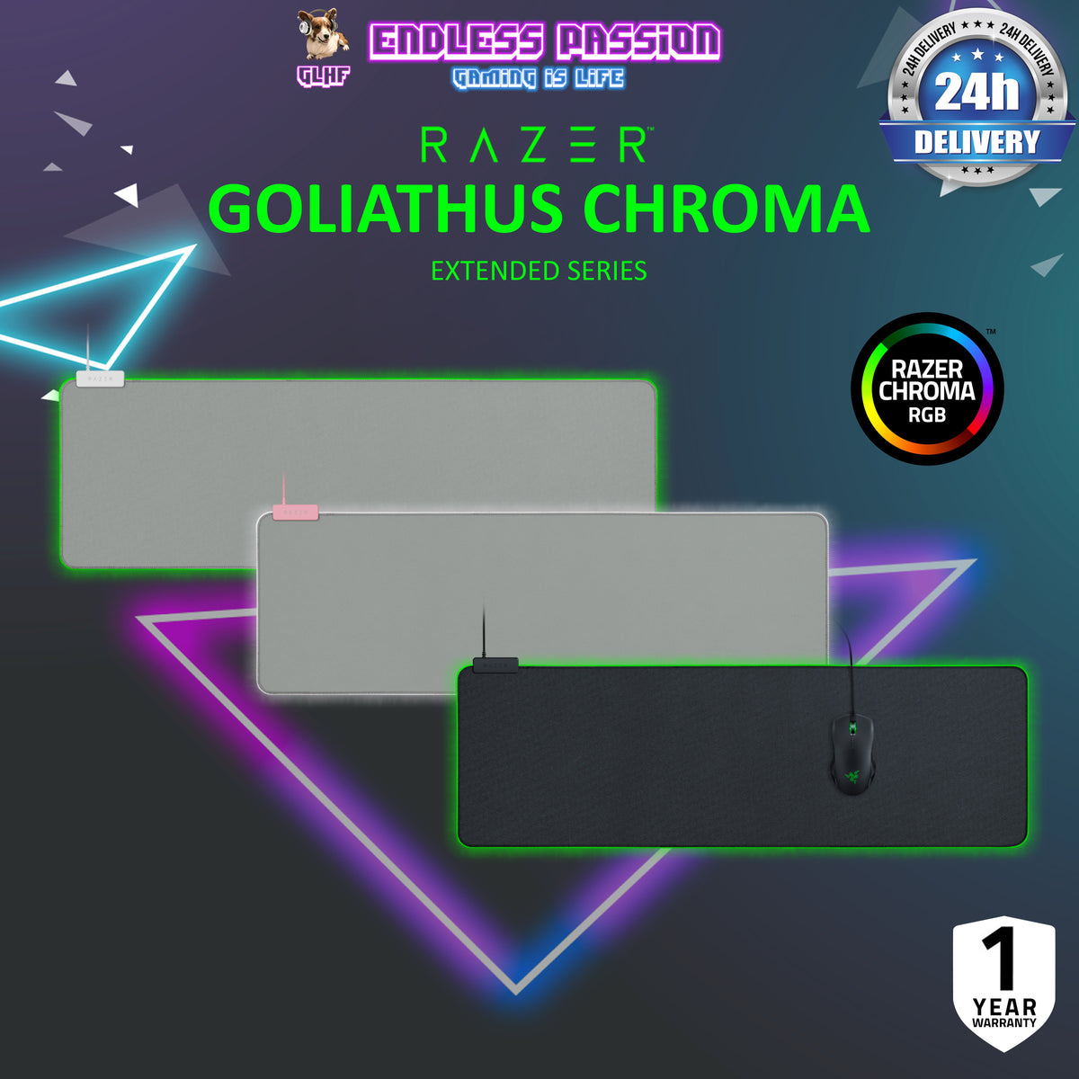 Razer Goliathus Extended Chroma Gaming Mousepad – Endless Passion