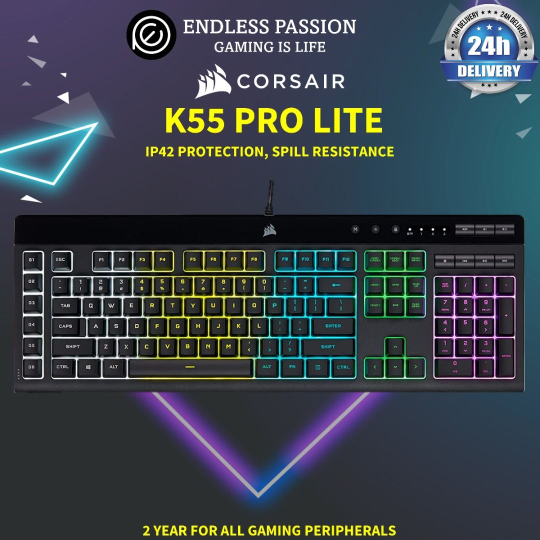 Corsair K55 RGB PRO LITE Gaming Keyboard – Endless Passion