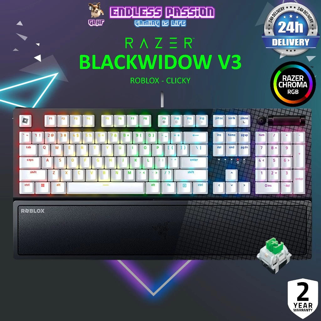 Razer BlackWidow V3 - Mechanical Gaming Keyboard - Roblox Edition – Endless Passion