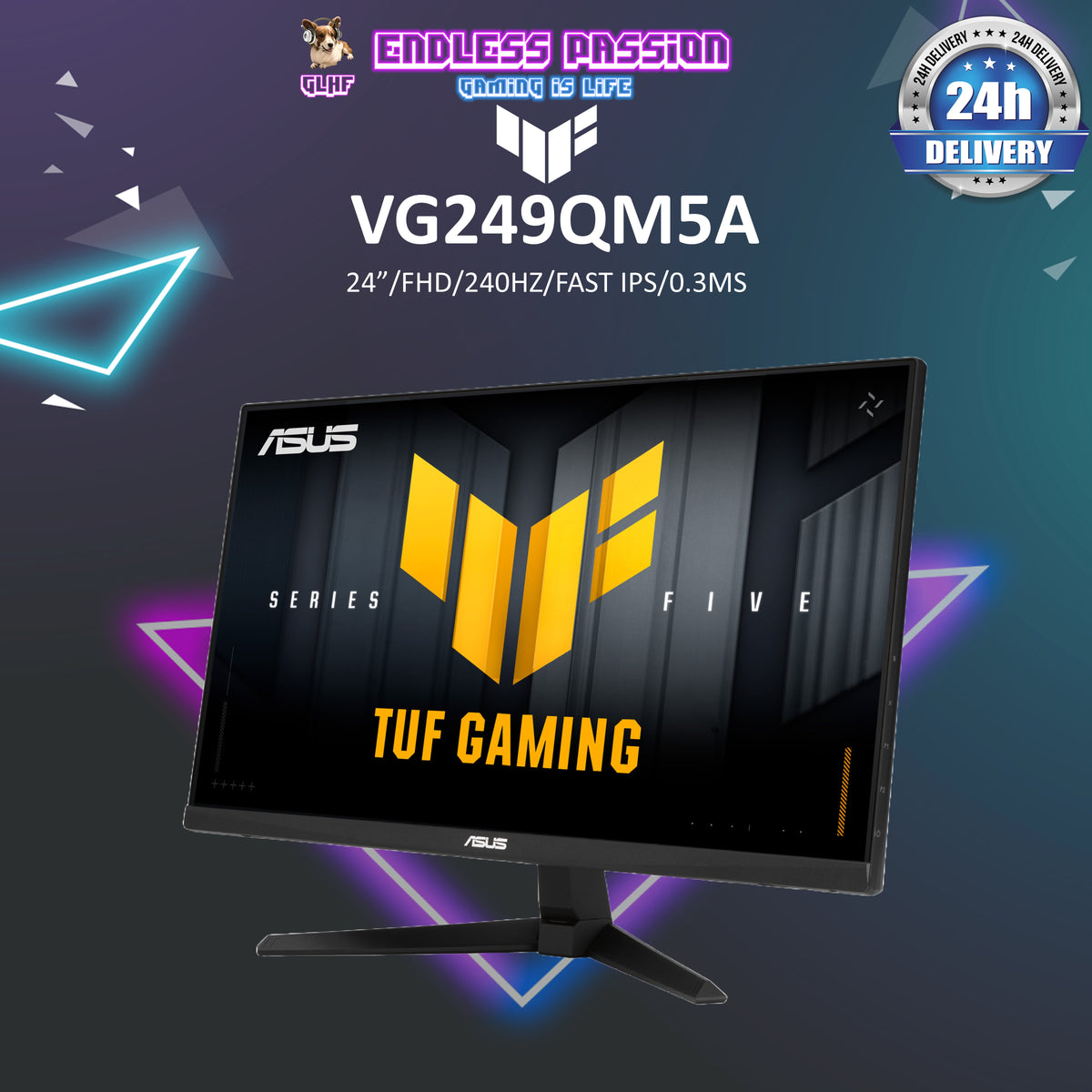 ASUS TUF Gaming VG249QM5A Gaming Monitor – Endless Passion
