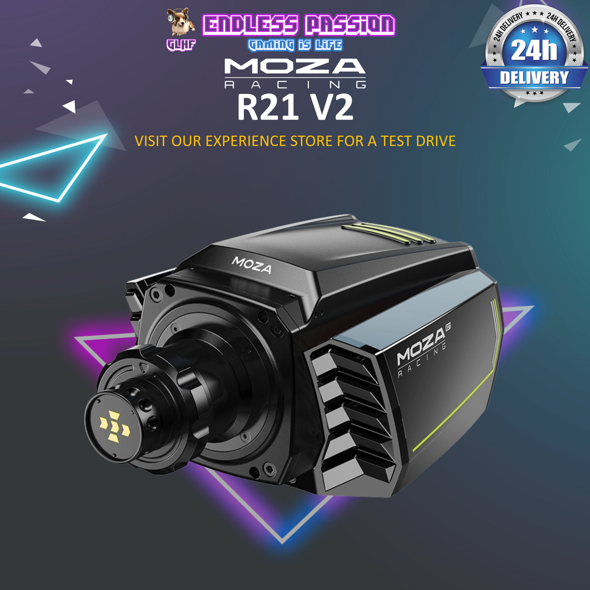 Moza R21 V2 Direct Drive Wheel Base - RS085 – Endless Passion