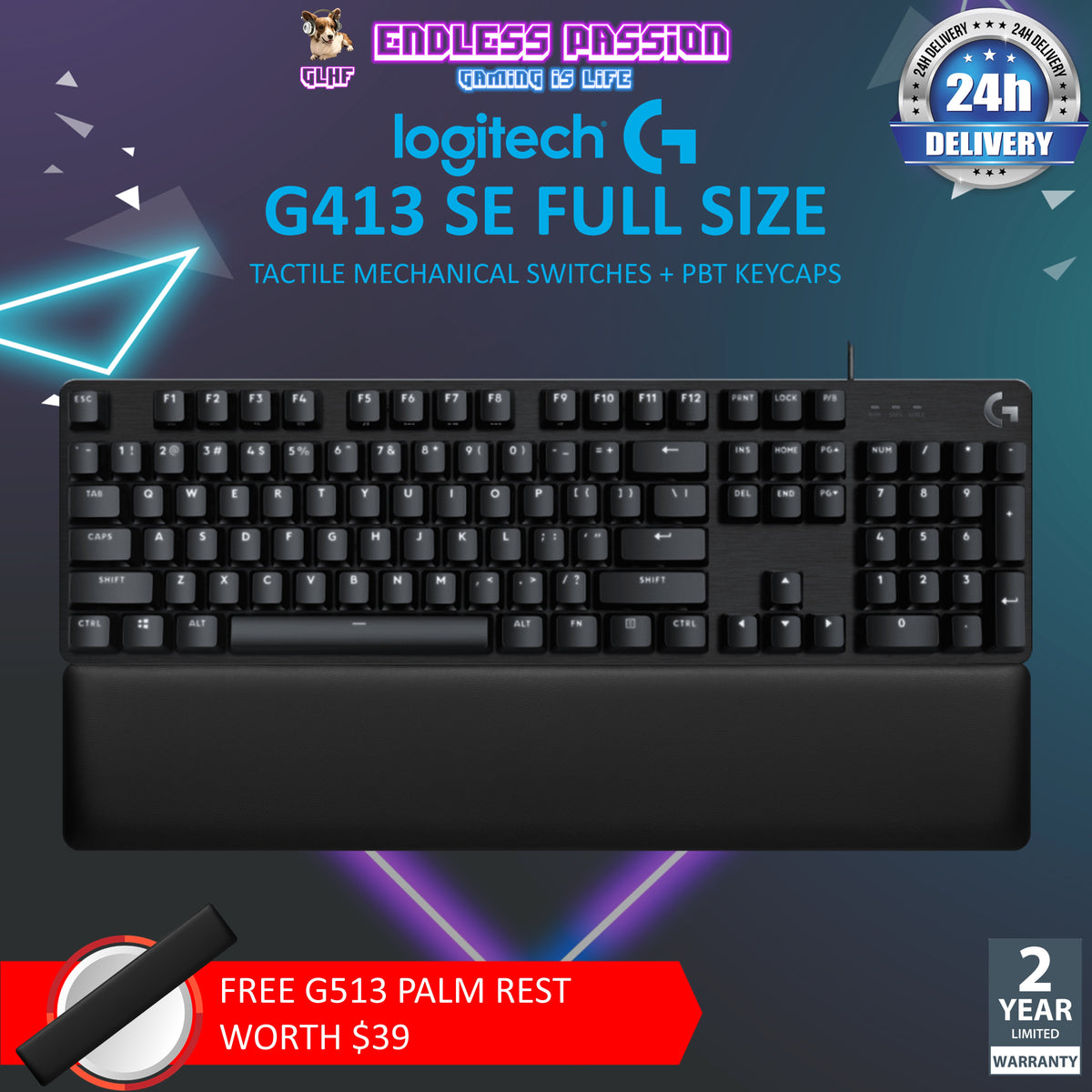 Logitech G413 SE Full-Size Wired Mechanical Gaming Keyboard – Endless ...