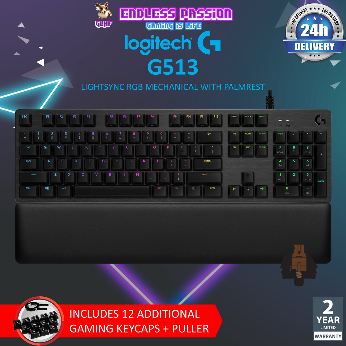 Logitech G513 RGB Wired Mechanical Gaming Keyboard – Endless Passion