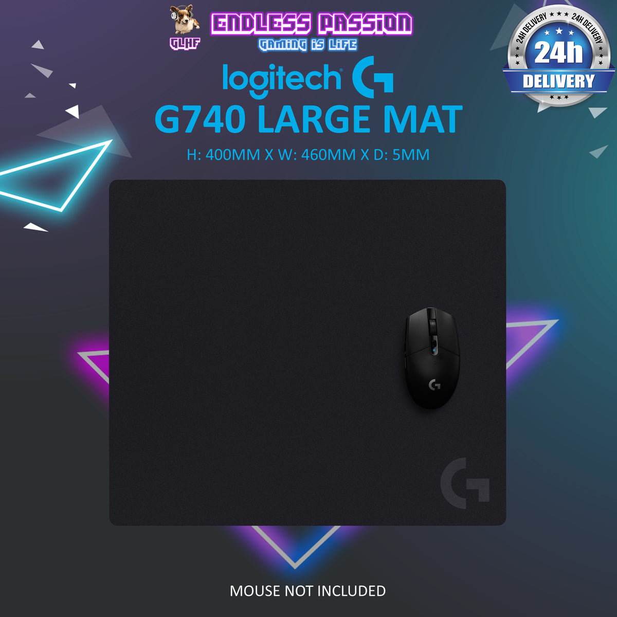 Logitech G740 Large Thick Gaming Mouse Pad – Endless Passion