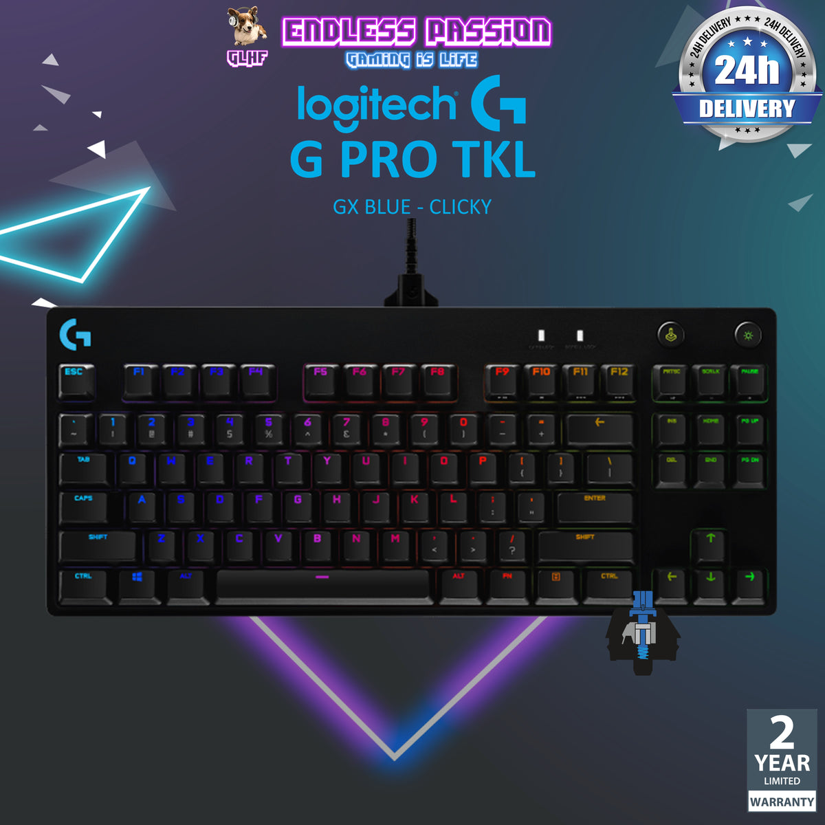 Logitech G PRO TKL Wired Mechanical Gaming Keyboard – Endless Passion