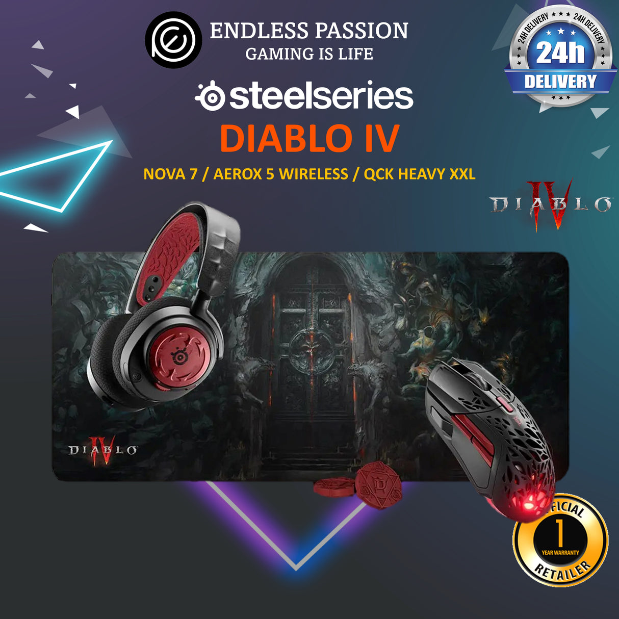SteelSeries Diablo IV Edition Bundle – Endless Passion