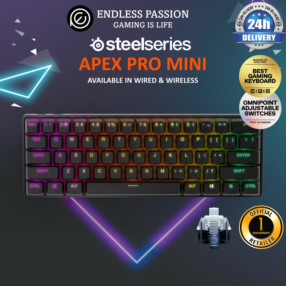 SteelSeries Apex Pro Mini Gaming Keyboard – Endless Passion