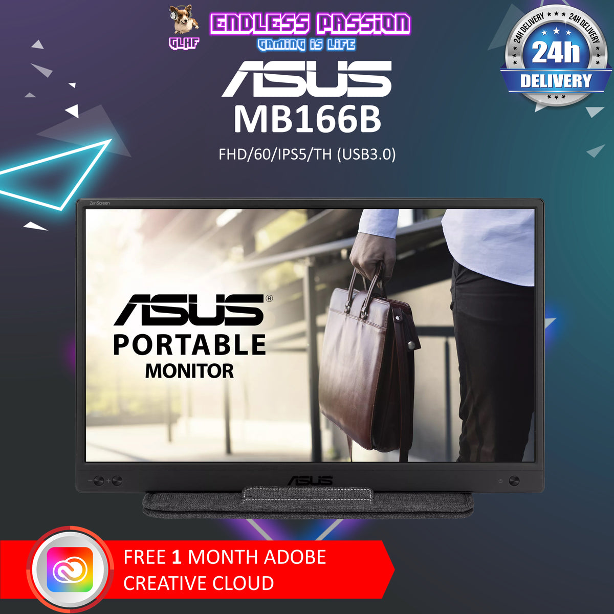 ASUS ZenScreen MB166B 16 Inch Portable Monitor – Endless Passion