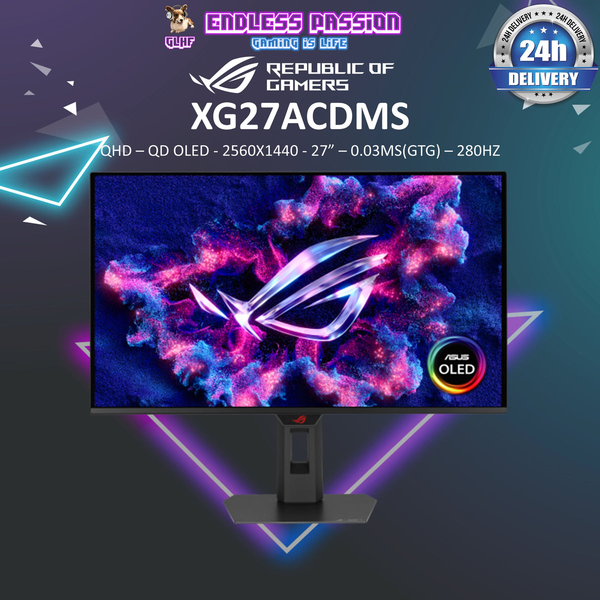 ASUS ROG Strix OLED XG27ACDMS Gaming Monitor – Endless Passion