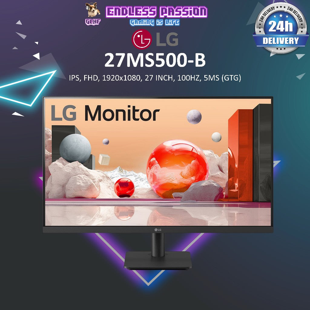 LG 27MS500-B - 27 Inch FHD IPS Gaming Monitor – Endless Passion